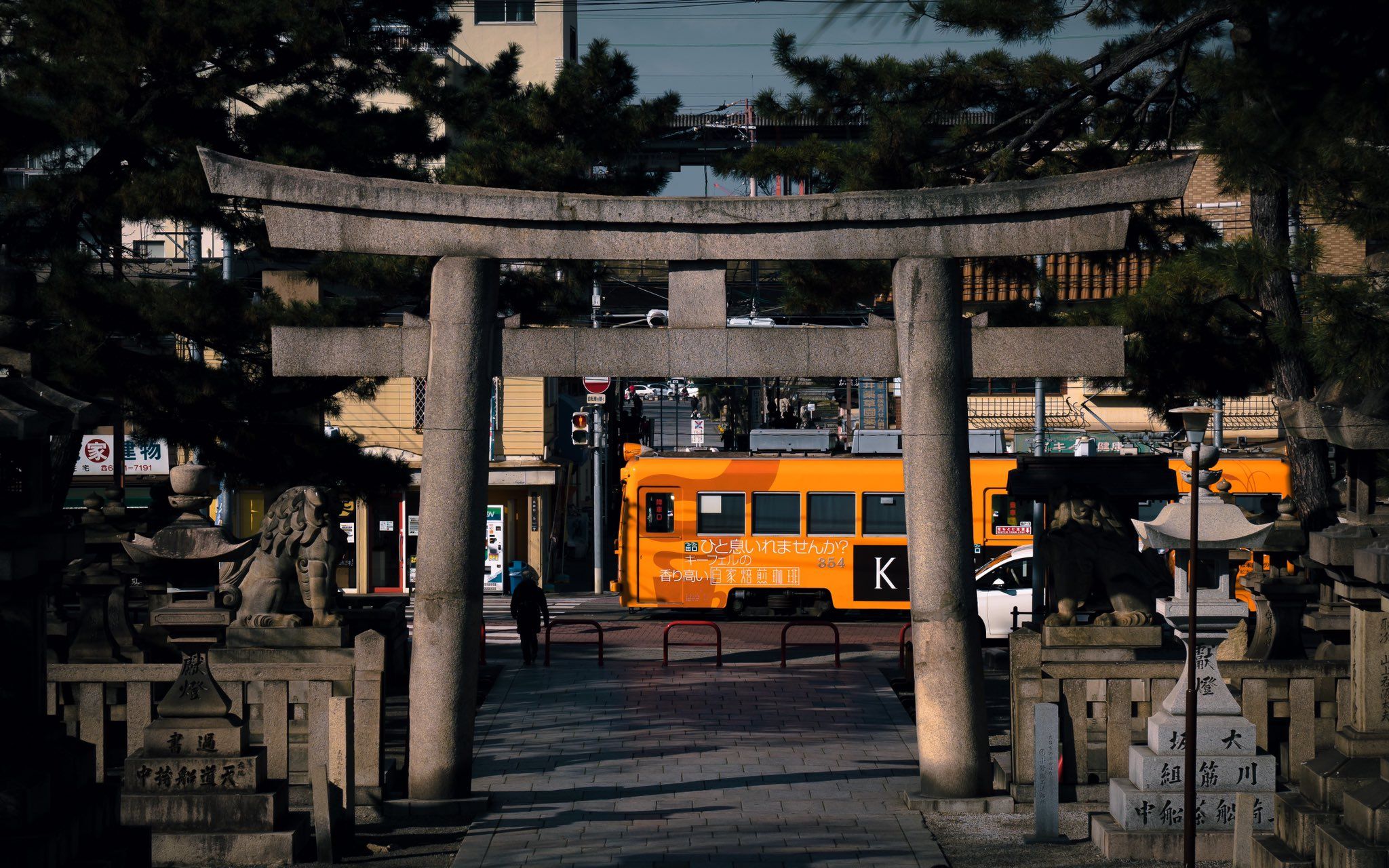 ...電車・阪堺電気軌道株式会社 恵美須町(通天閣前)→我孫子道 2021_12