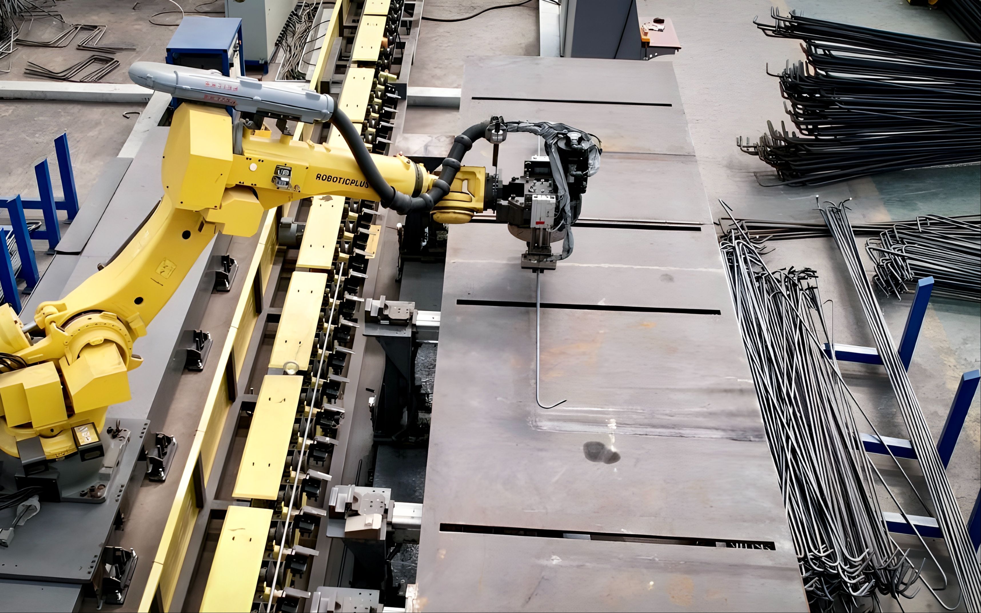 智能钢筋折弯机器人,引领基建新发展 | 中建铁投 X 大界机器人