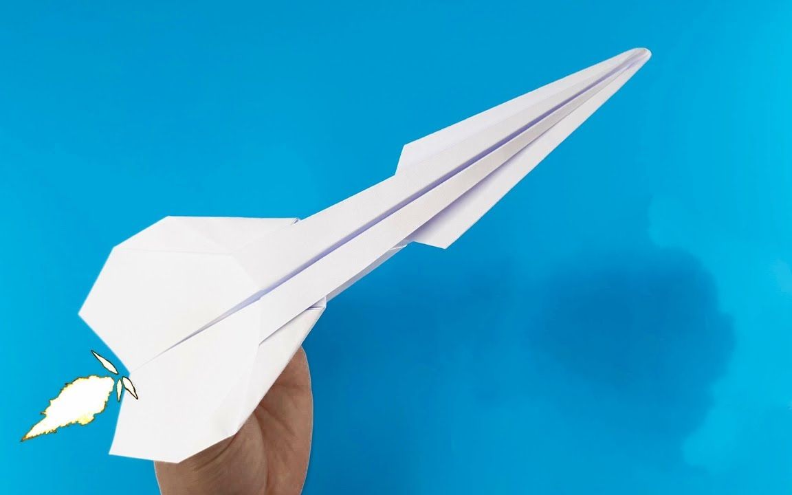 教你折纸“毒箭”纸飞机,能飞几十米远,简单帅气好玩!