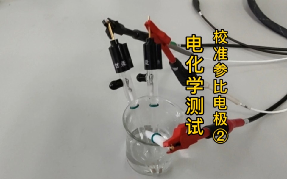 ...用电化学工作站,三电极测开路或cv;标准和待测的饱和甘汞电极分别为...