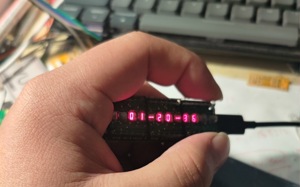 GPS小时钟,自动定时GPS时钟模块,HPDL1414小时钟