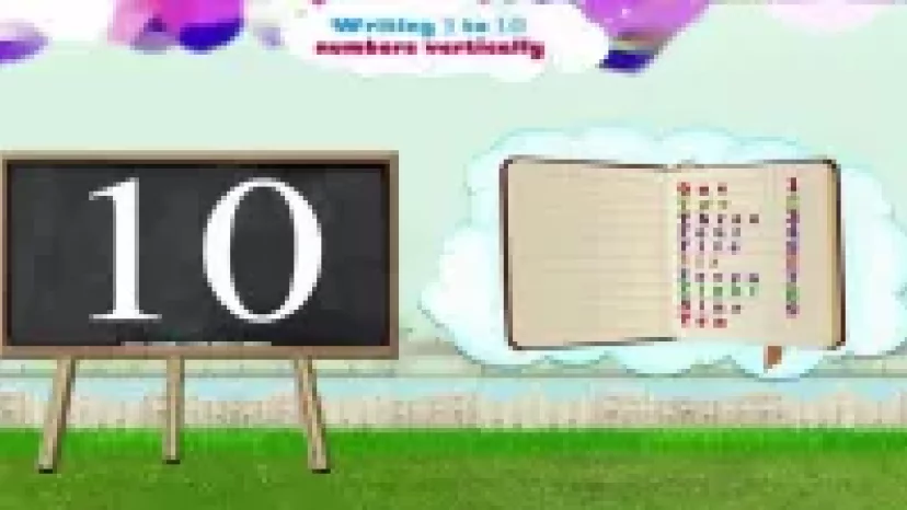 学习1年级数学写1到10个数字5