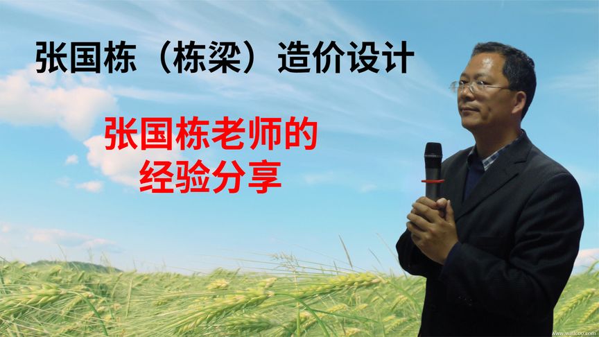 张国栋(栋梁)造价设计:官方参考资料对于学习的重要性