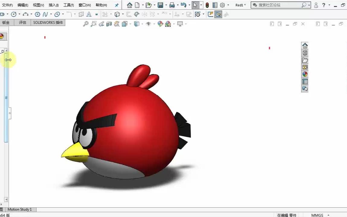 solidworks高手,从无到有教你画疯狂小鸟