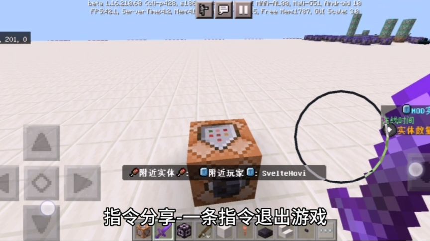 指令分享 在我的世界中一条指令退出游戏 #我的世界
