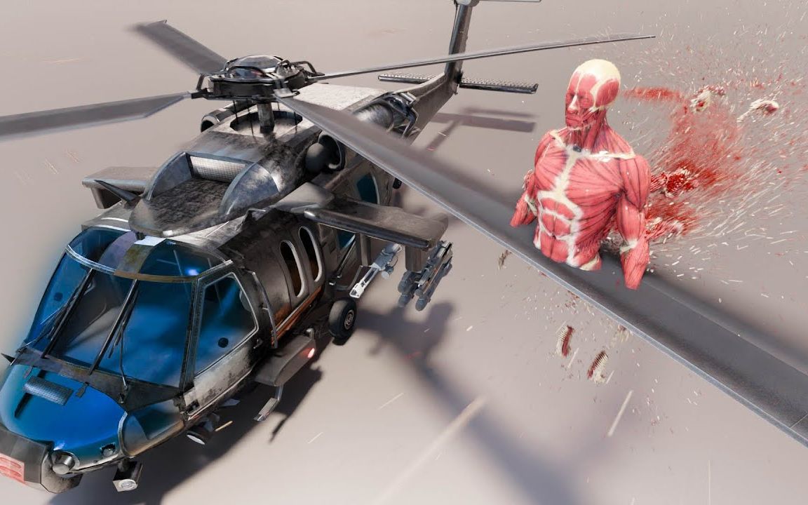 人被吸进直升机螺旋桨会发生什么?【原子奇迹】