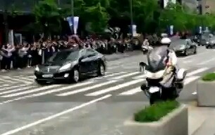 美、日、印、韩、俄总统车队出行对比