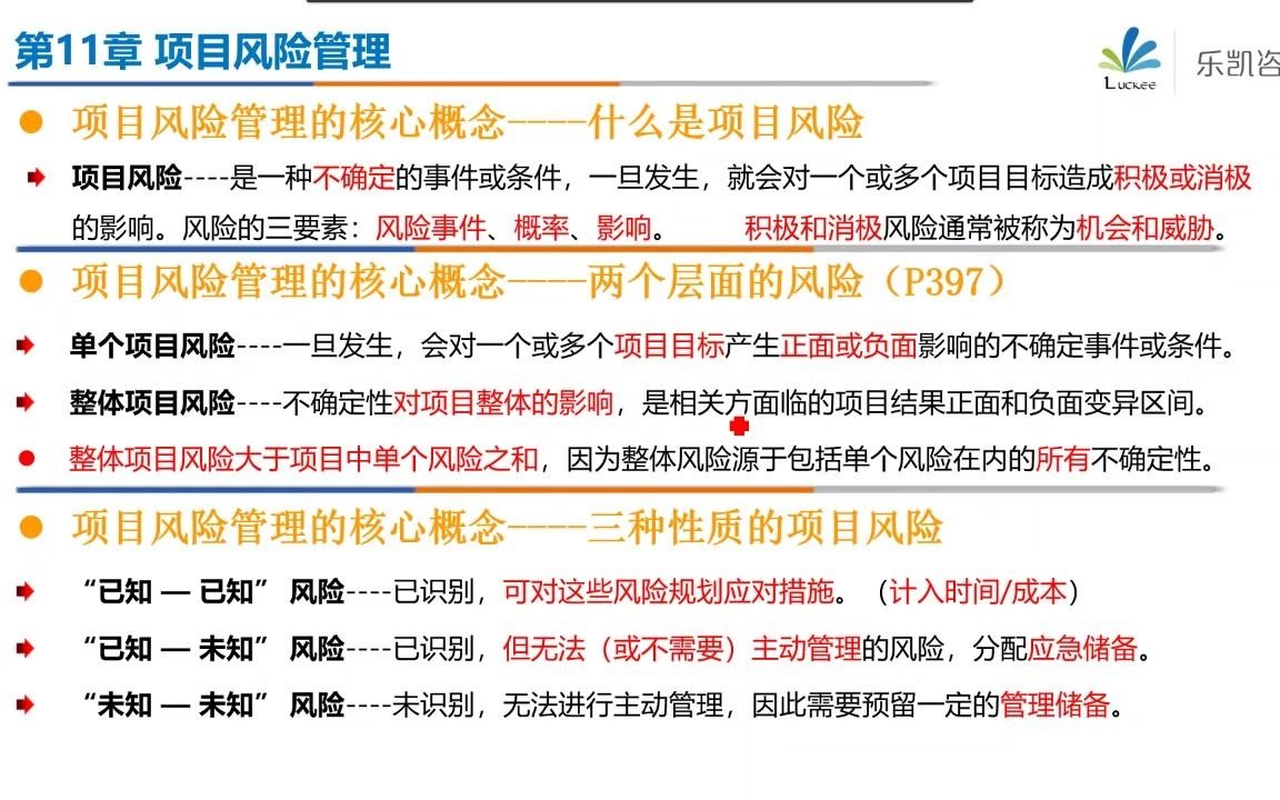 项目经理PMP-第十一章(上)