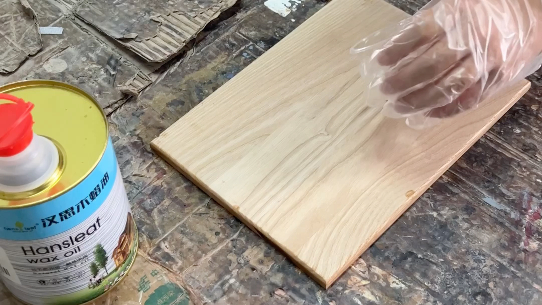 汉思木蜡油做家具色板半透实木家具白蜡木