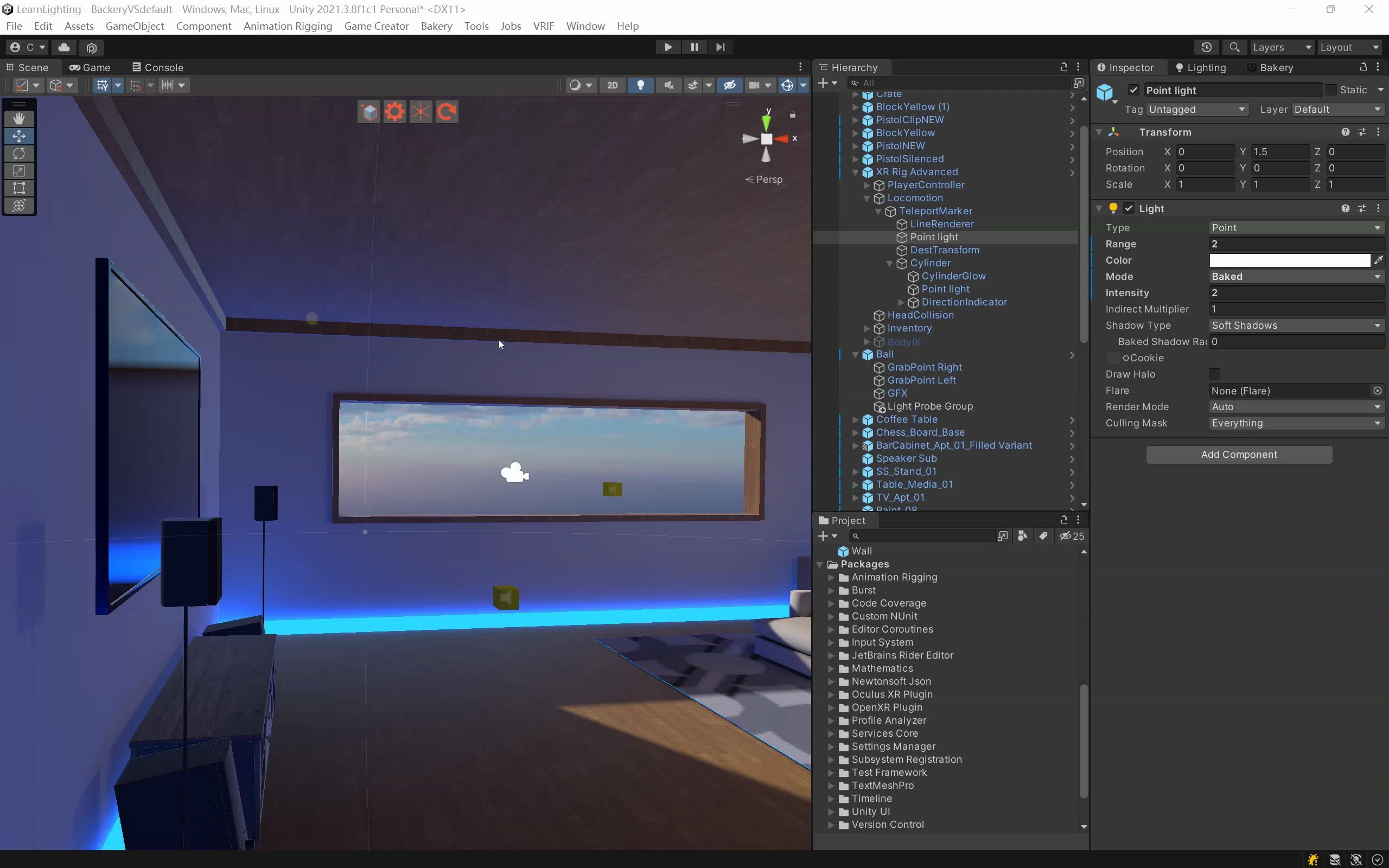 自学VR技术-用Unity做的硬核VR房间
