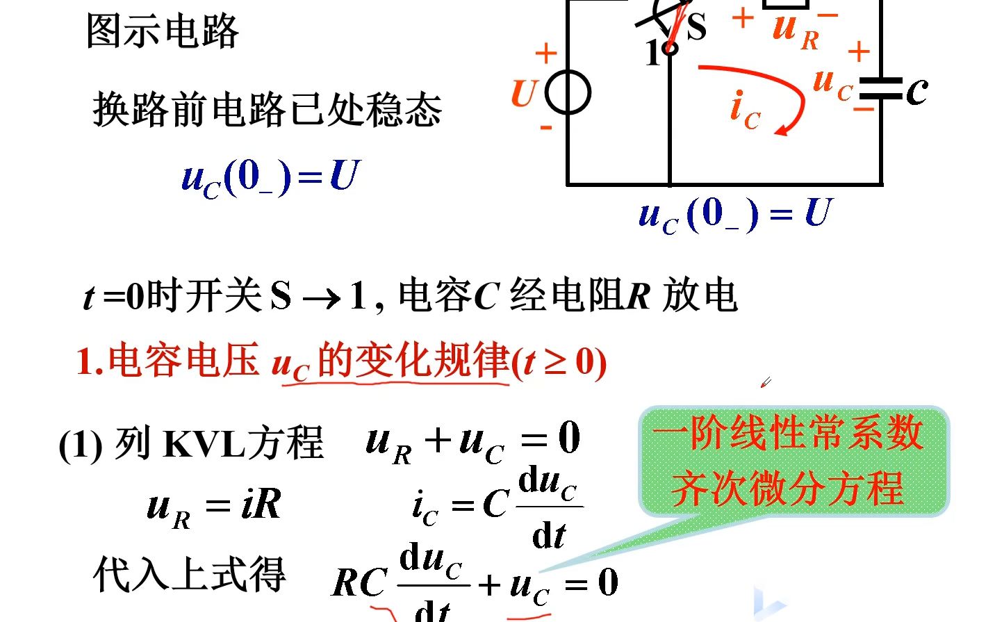 3-3 RC电路的响应(电工学)