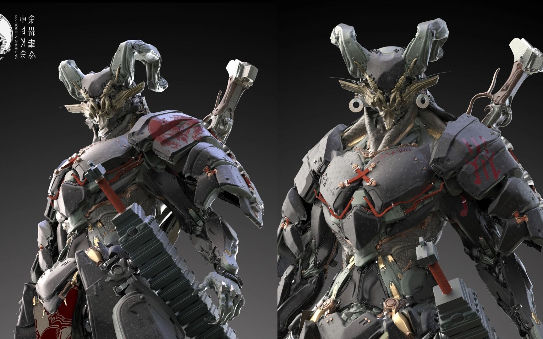 3DCOAT零基础辅助设计教学——科幻机甲《防爆机甲与宇宙骑士》...