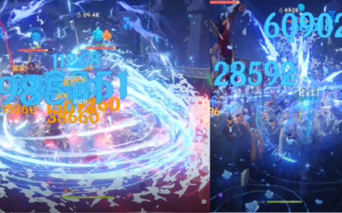 原神曾经两大水C乱杀的珍贵影像