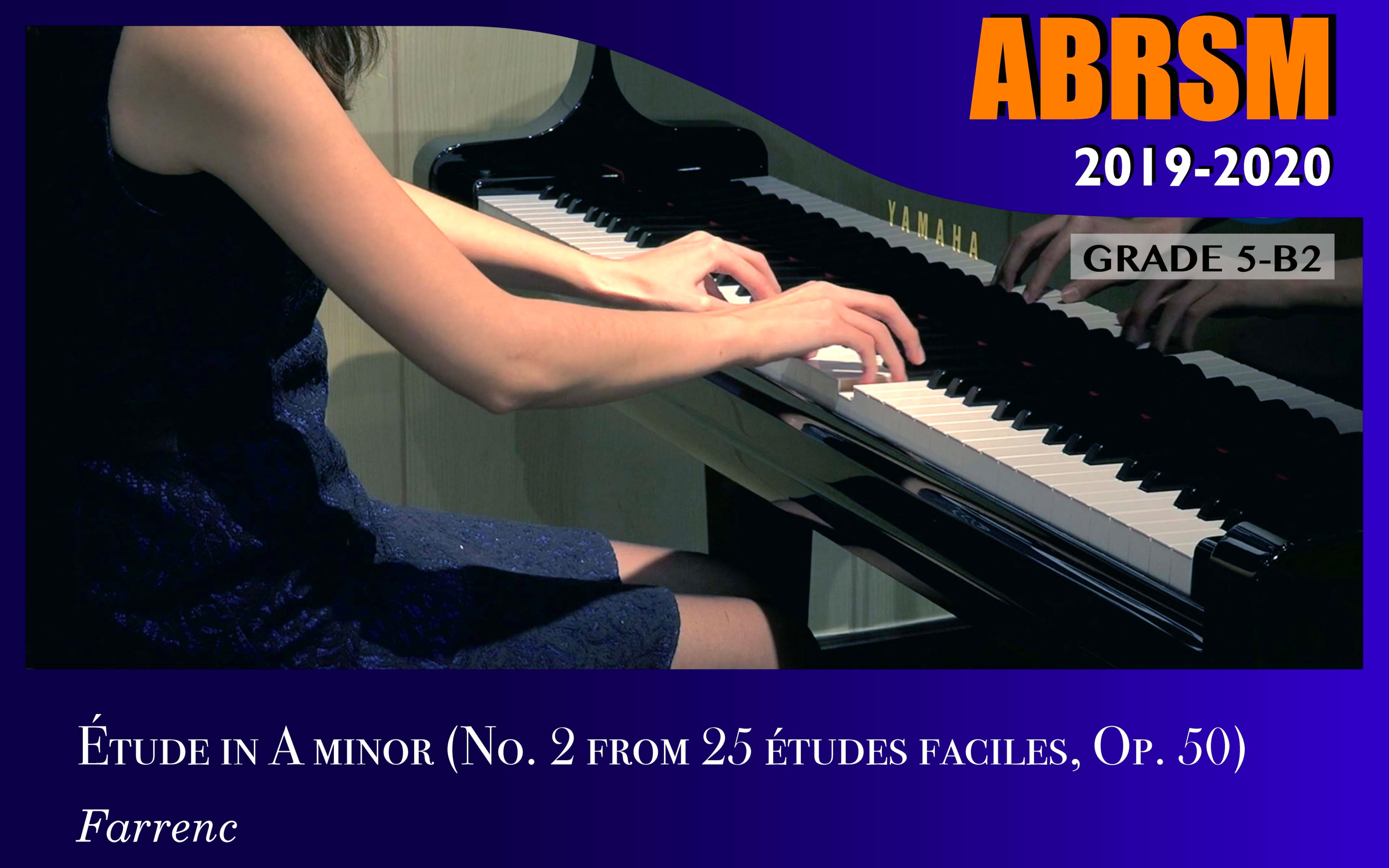ABRSM英皇钢琴考试五级 B2 Études in A minor