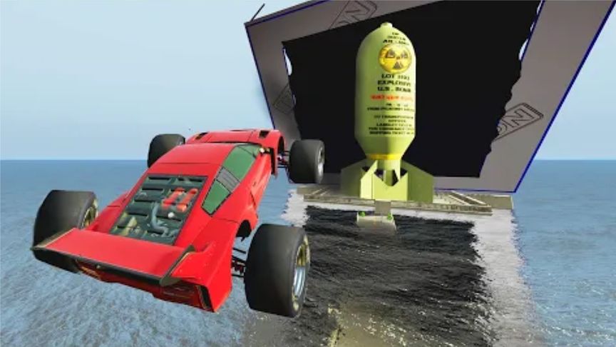 车祸模拟器:炸弹VS汽车,汽车测试炸弹的威力