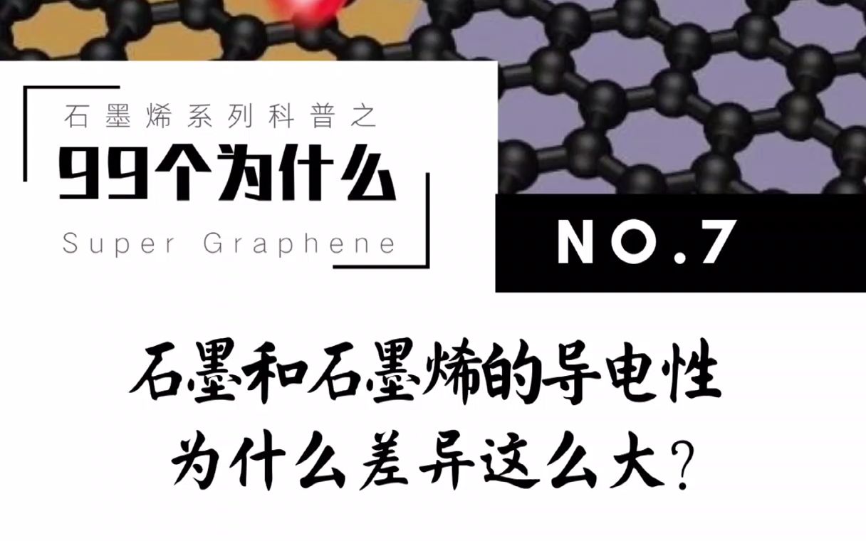 石墨烯99个为什么系列之七”石墨和石墨烯导电性为什么差异大?“