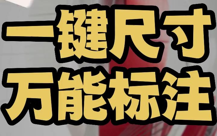 cad万能标注 cad一键快速标注 cad一个命令标注所有尺寸