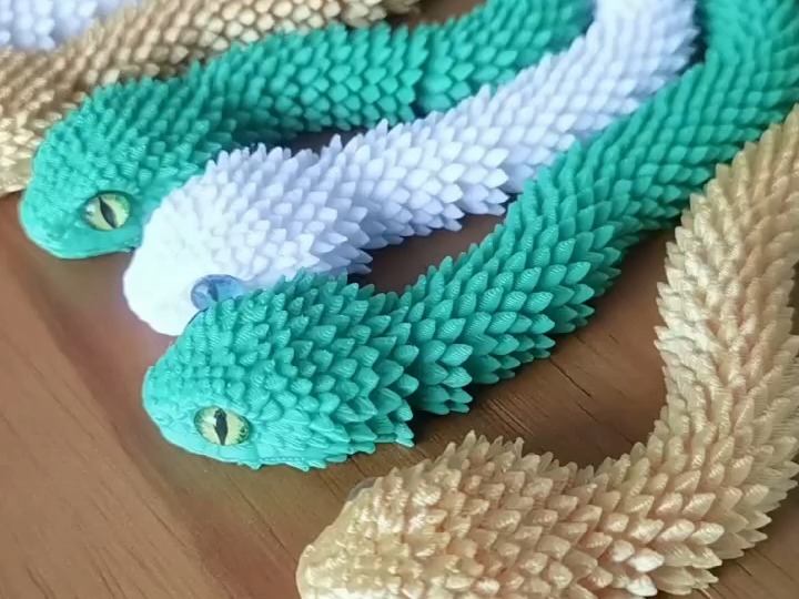 3D打印活动响尾蛇,下一个必打模型就是它了!3D打印触手 跨境3d打印...