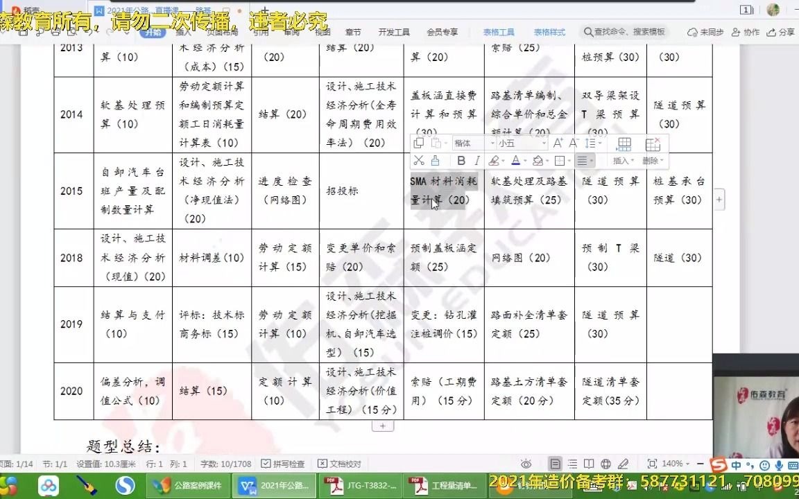 一级造价师《交通案例》案例分析计量大题试卷解析2