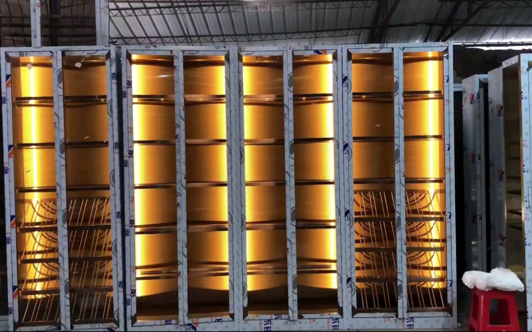 不锈钢恒温酒柜家用展示柜定制酒架别墅立式红酒架KTV酒吧常温柜