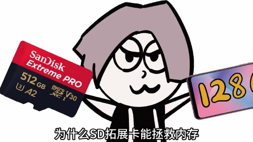 手机内存不足!却不支持SD卡拓展? 手机 内存 存储 IKun