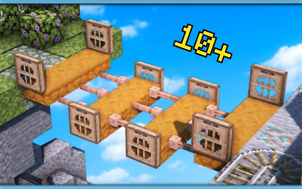 ...10种架桥技巧和想法!(Mr.Potatoe)_哔哩哔哩bilibili_我的世界_技巧