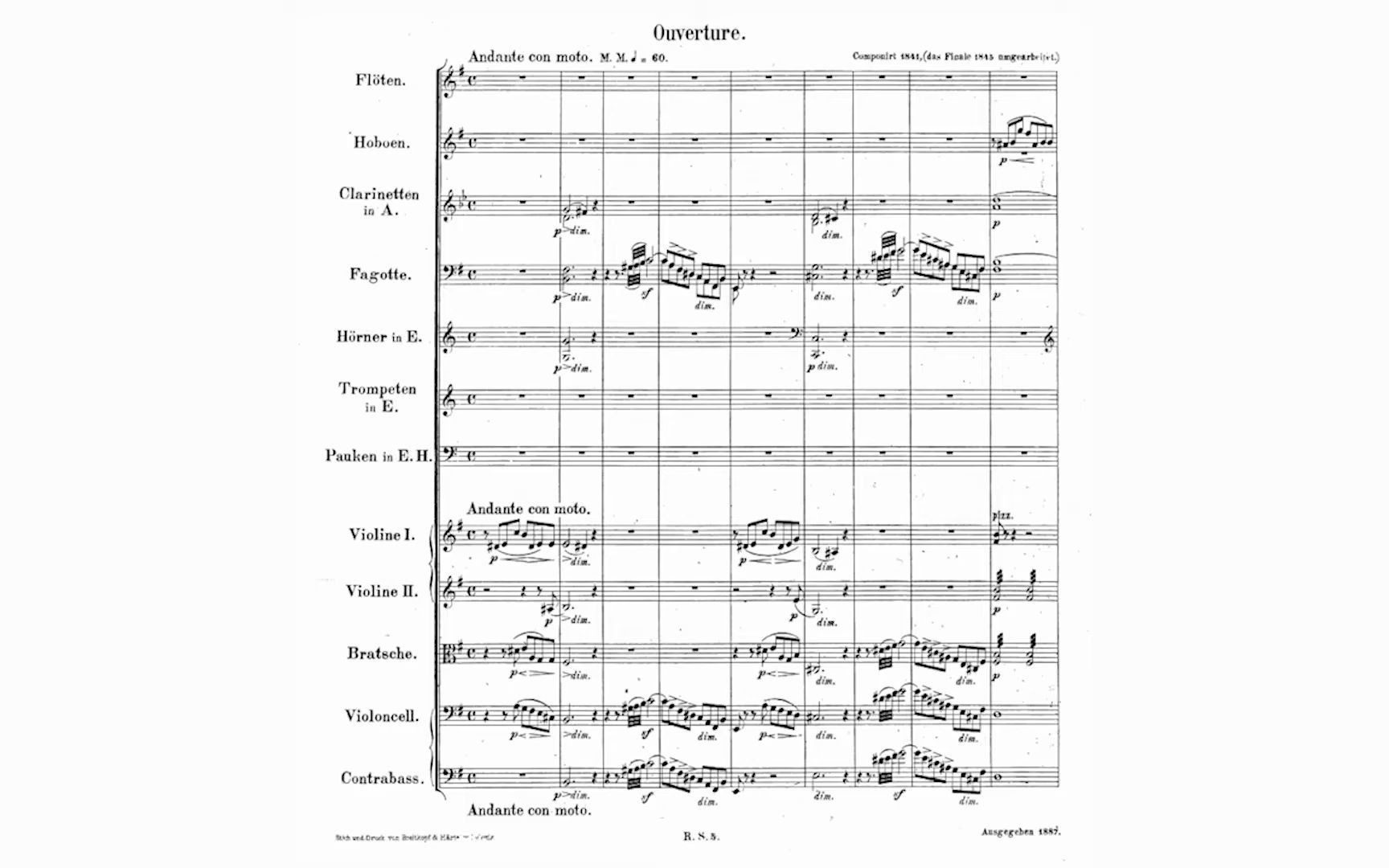 【管弦乐】舒曼 - 序曲、谐谑曲与终曲 Op.52 Schumann - Overture, ...