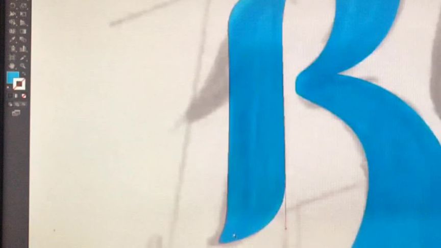 一个字体logo的制作过程#logo设计 #创意设计