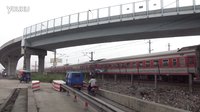 萧甬铁路K422次 绍兴东浦镇高桥立交桥下拍车 杭深线
