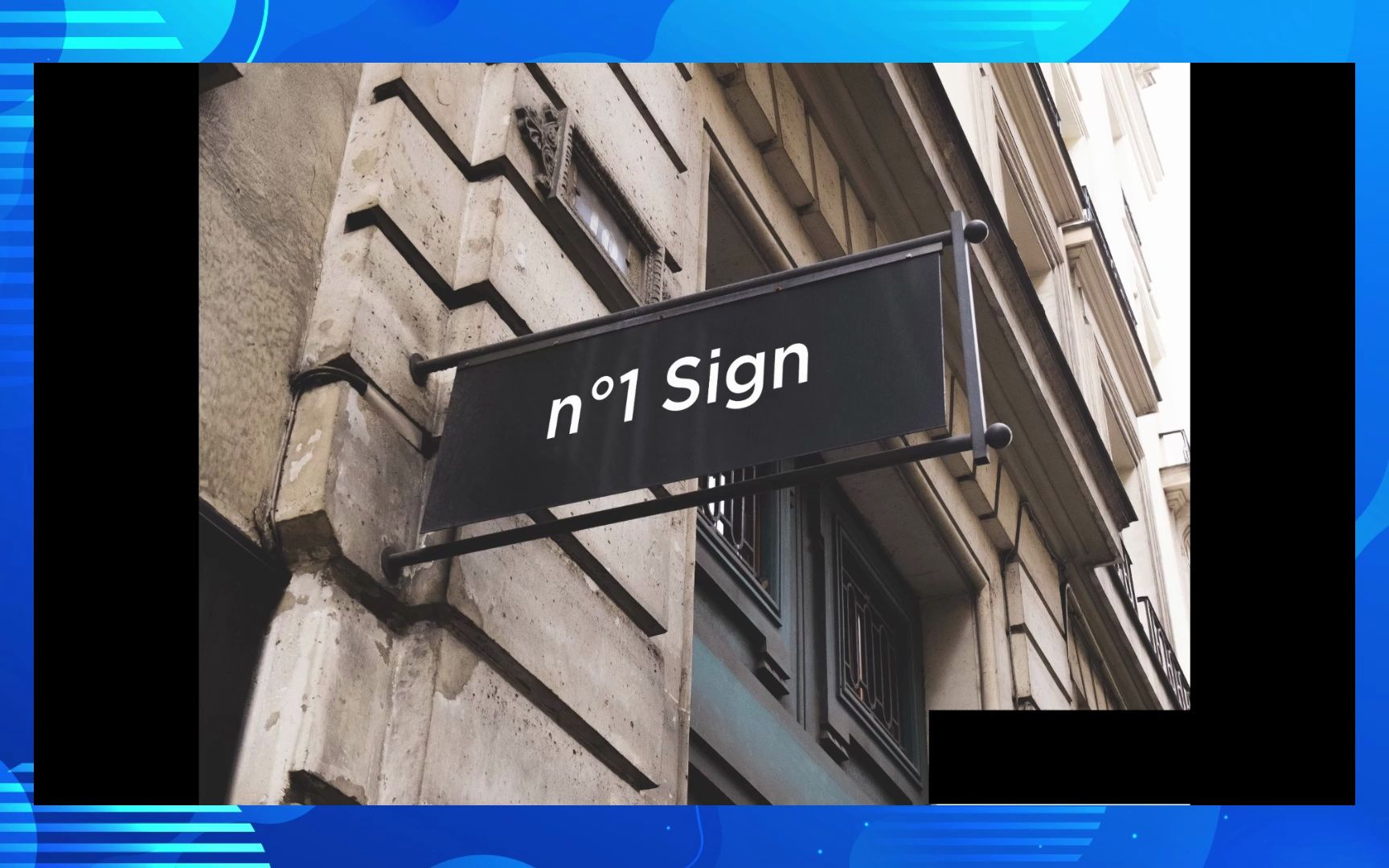 门头门牌标志LOGO样机模板下载【1667期】