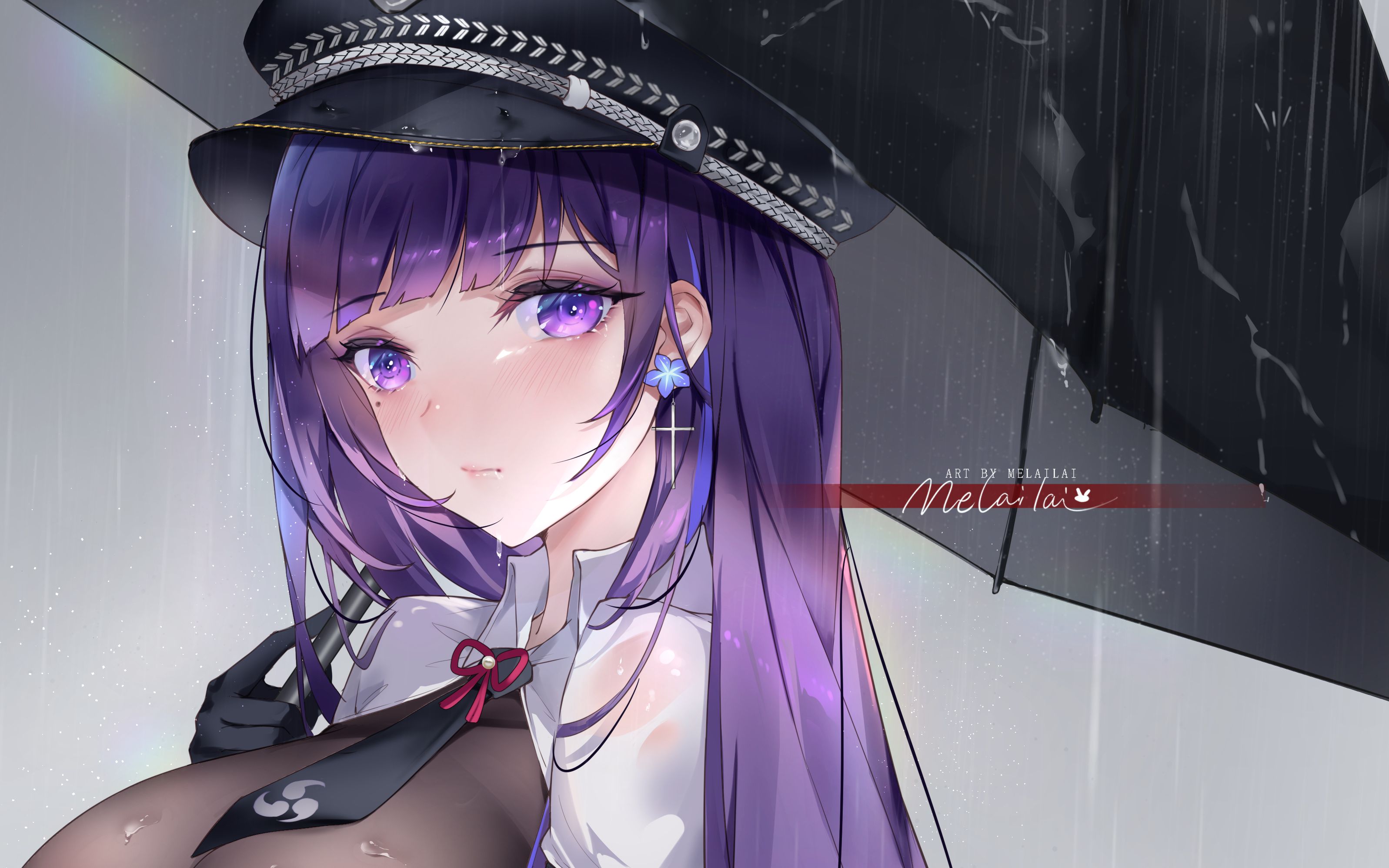 【绘画过程+“教程”】原神雷电将军:不可以涩涩,会被我抓走