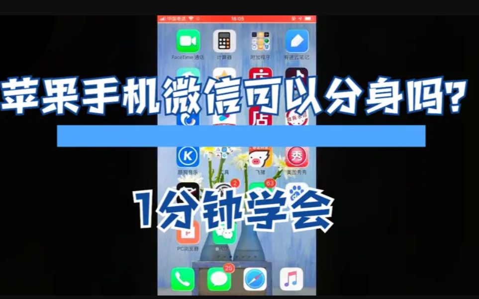苹果手机可以双开微信吗,快试试这个方法