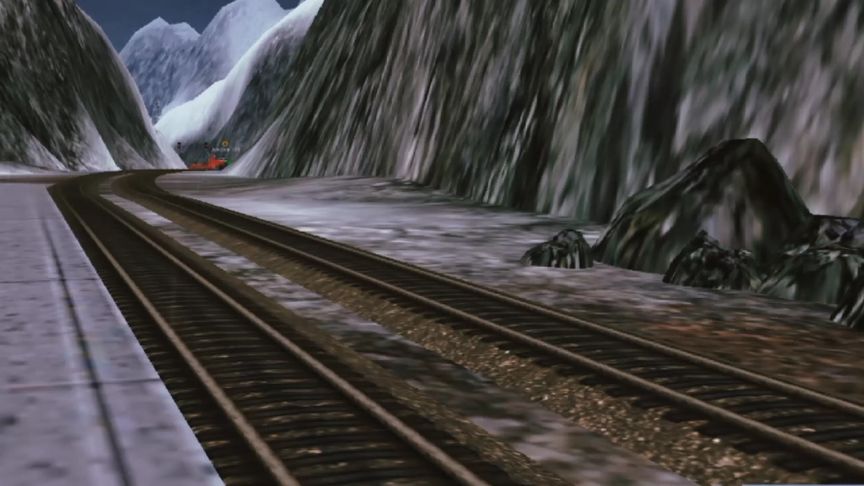 实况模拟列车……