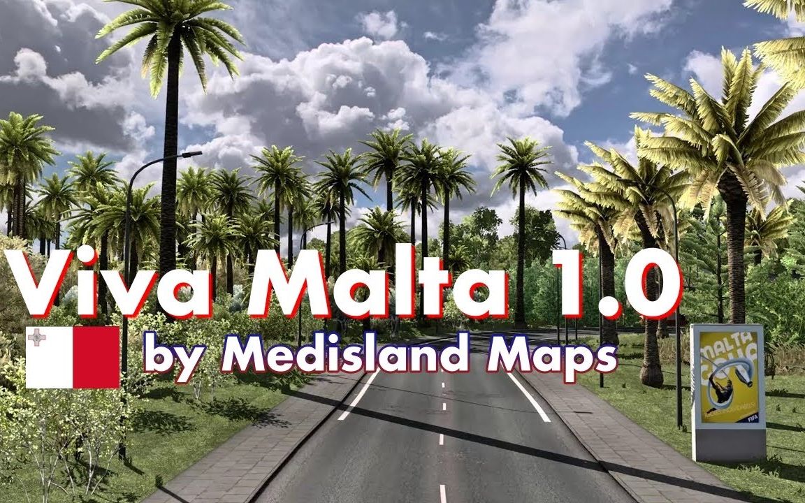 【合作地图】欧洲卡车模拟2:promods附加| 马耳他地图1.0版本