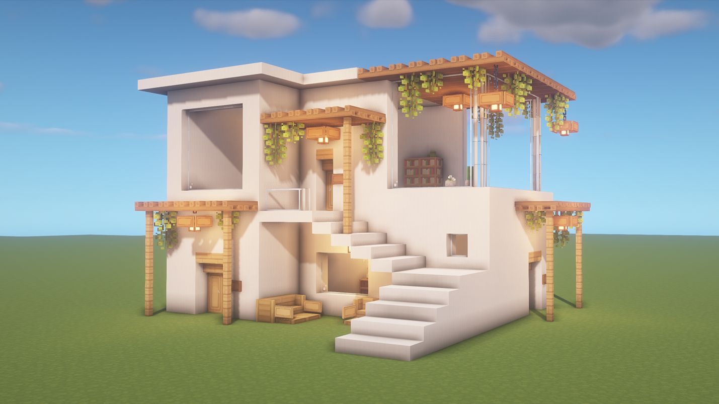 双层小屋?住进去~_哔哩哔哩bilibili_我的世界