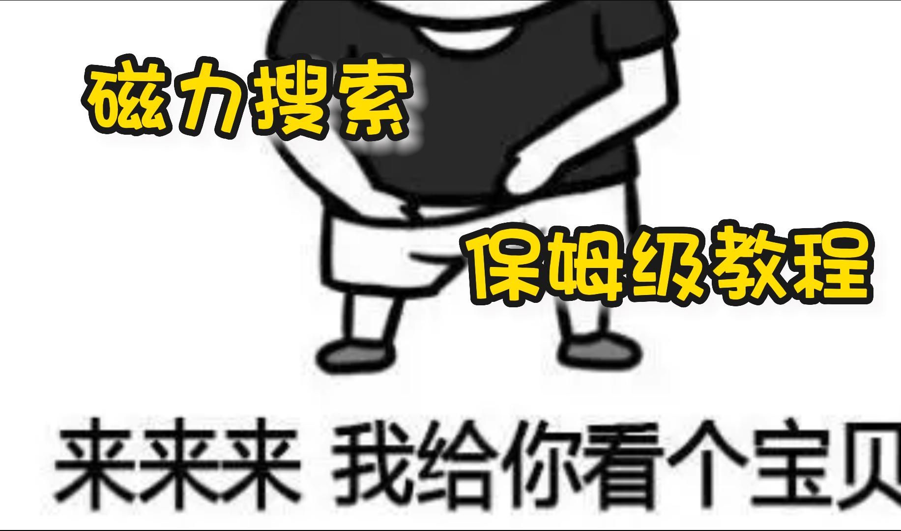 【福利】磁力搜索保姆级教程,学不会来砍我