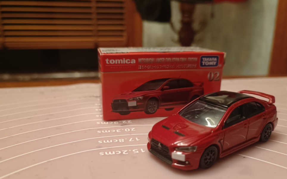 第208期视频多美卡黑盒02号初回款三菱第十代EVO1:61模型开箱测评