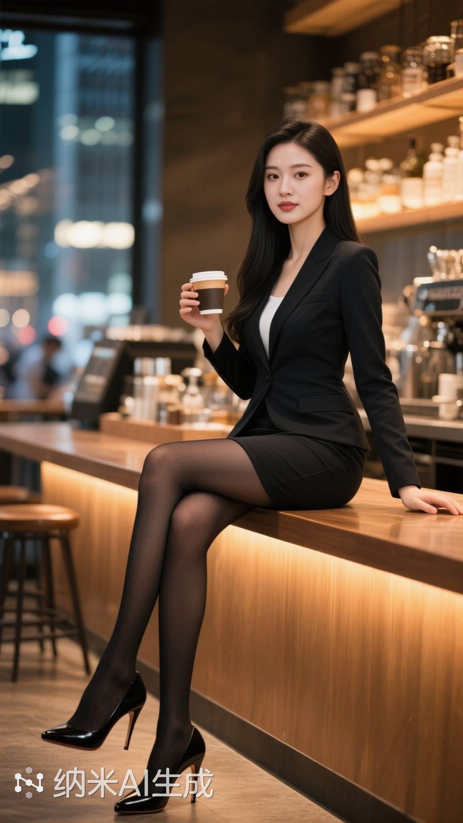 咖啡厅里的温柔时光 #美女 #摄影