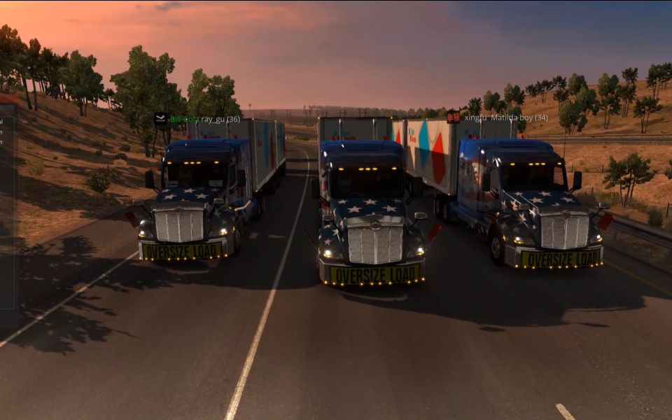 美国卡车模拟_1.28 (三人联机视频)