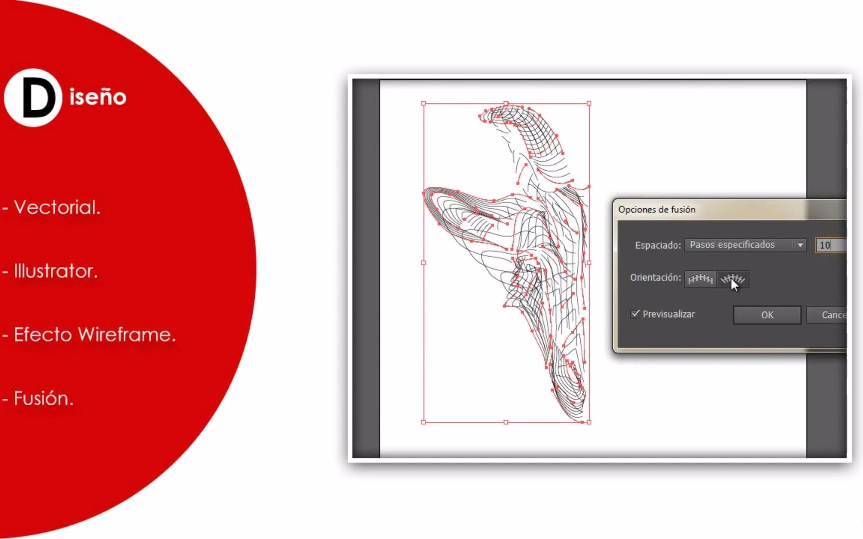 【AI教程】学习如何绘制混合路径动物头像(UiiiUiii野生字幕)