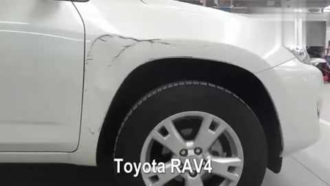 汽车局部钣金喷漆是怎么做的?看看这个视频吧