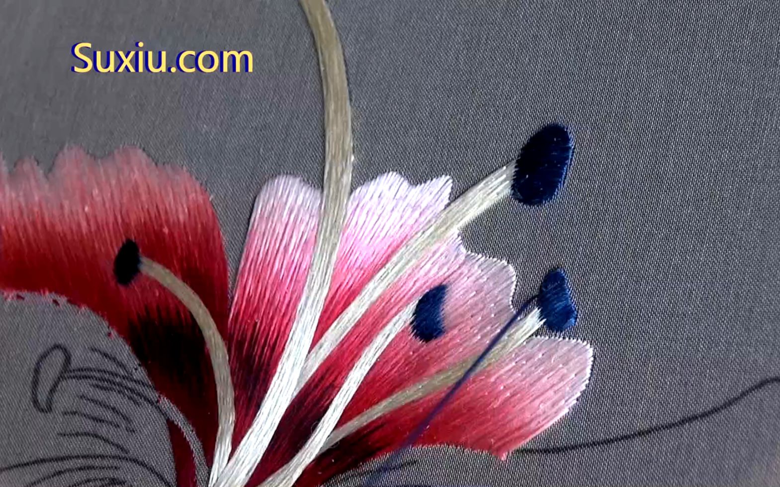 No.001苏绣双面绣石竹花花瓣花蕊部分(7)-ArtEmbroidery苏绣(苏州...