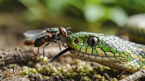 寄生蝇突袭蚁穴!蛇头惊恐甩头躲避,微观世界大战一触即发!