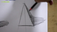 几何三角体的素描绘画,美术能画得这么好,全靠这些技巧的运用