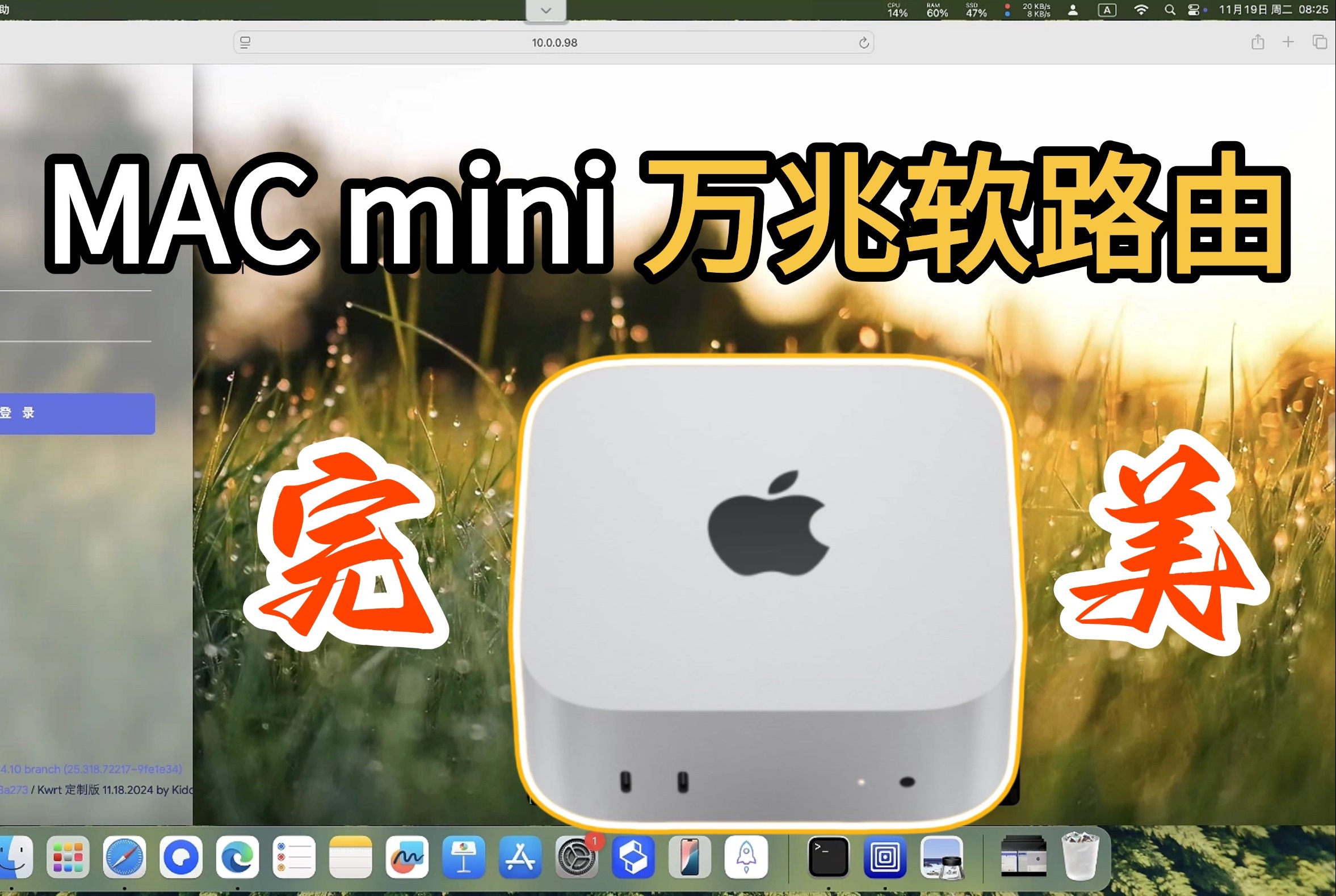 MAC mini变万兆软路由,就是这么丝滑!