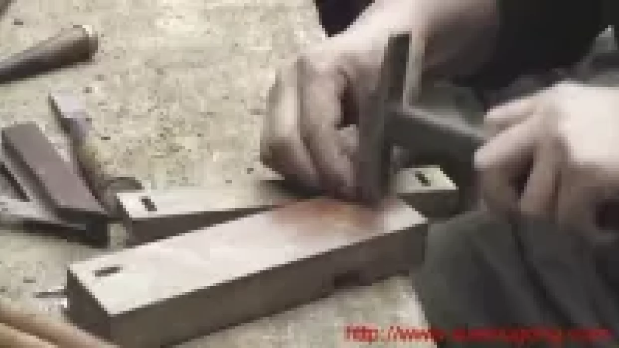 传统木工槽刨子制作过程(第二集)