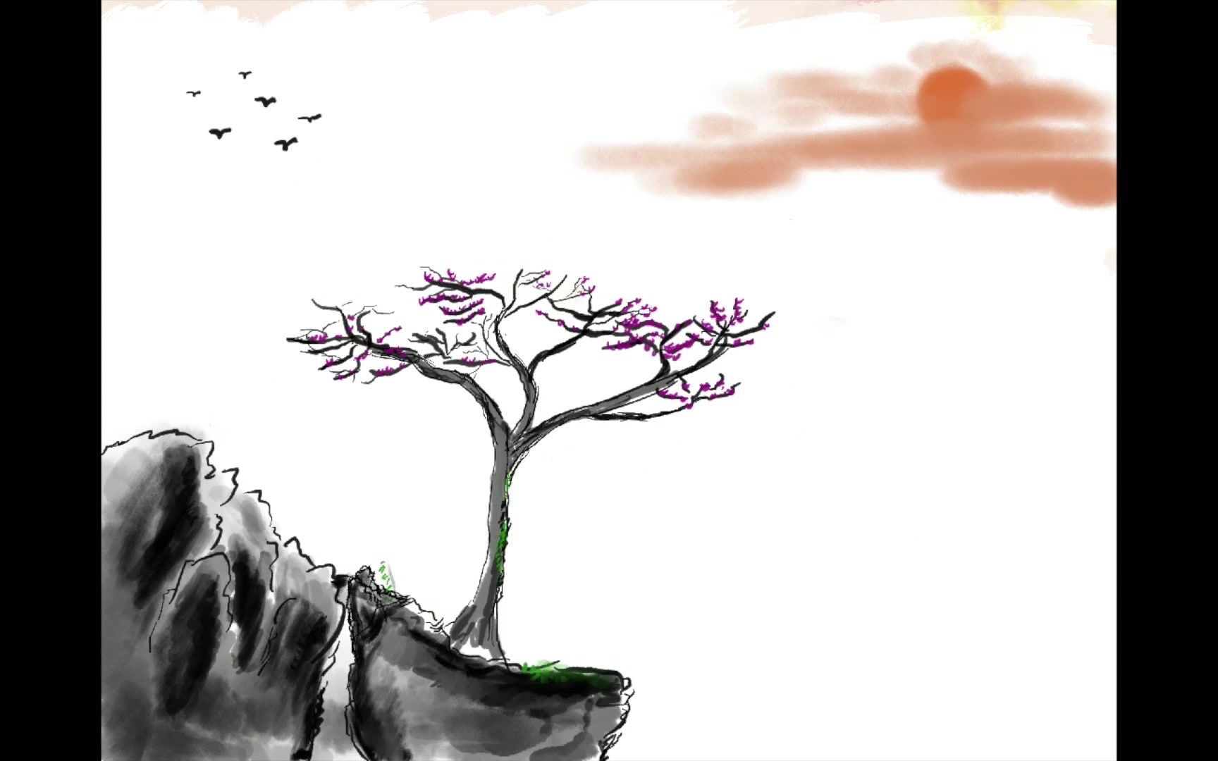 一幅简单的水墨画【章浩的艺术实验室#2】