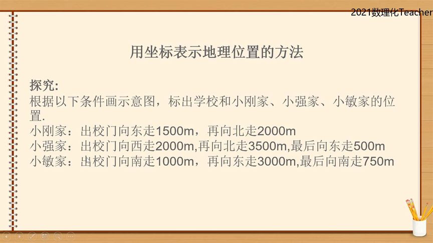 七年级数学:用坐标表示位置,建立平面直角坐标系,原点、X、Y轴