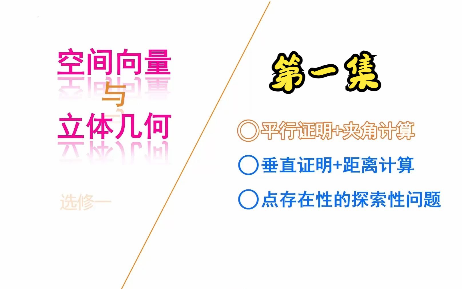 2.1 空间向量与立体几何-【证明平行和计算夹角】(上)
