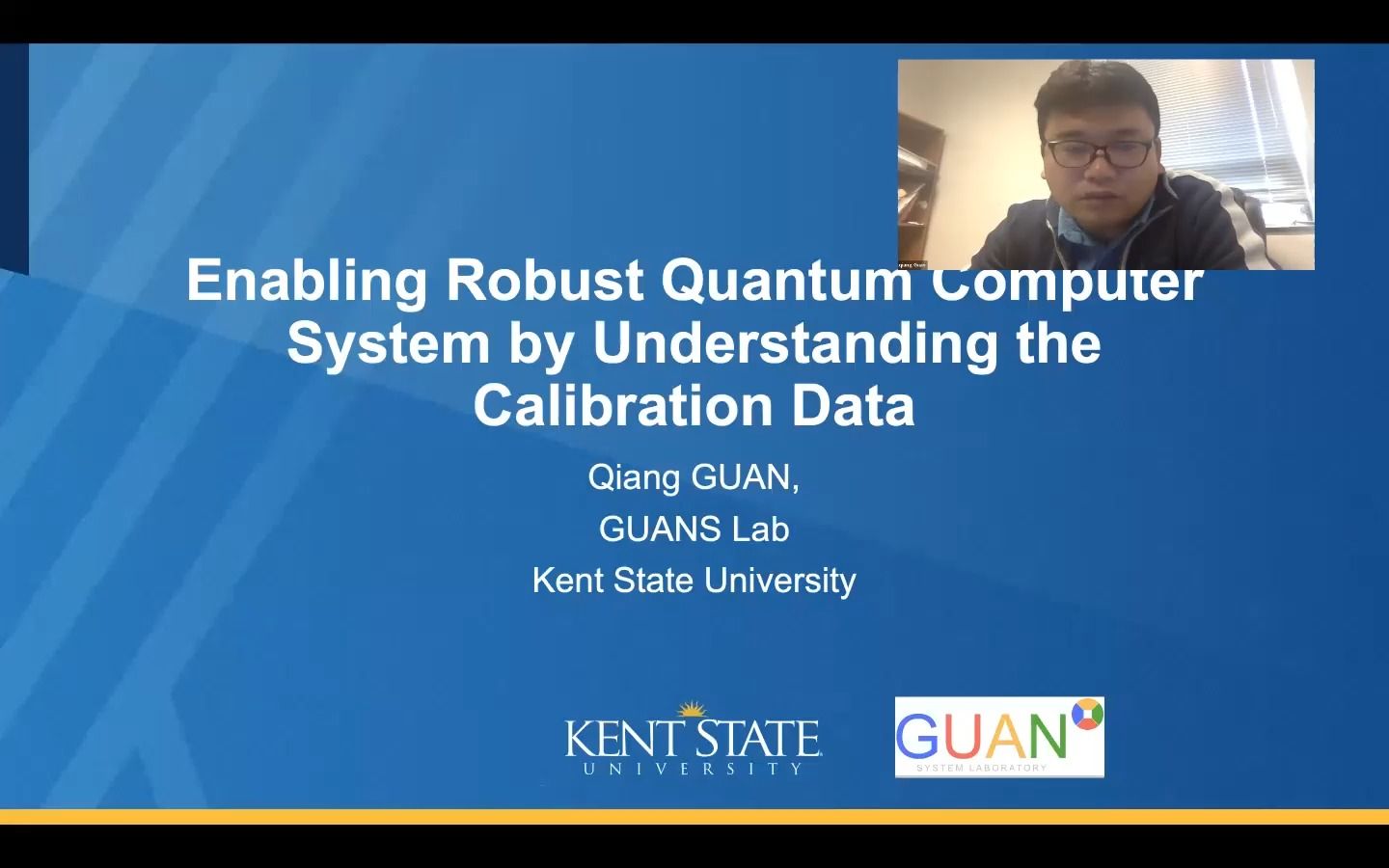 QuCS讲座第十三期 量子计算噪声可视化 肯特州立大学Guan教授 量子...
